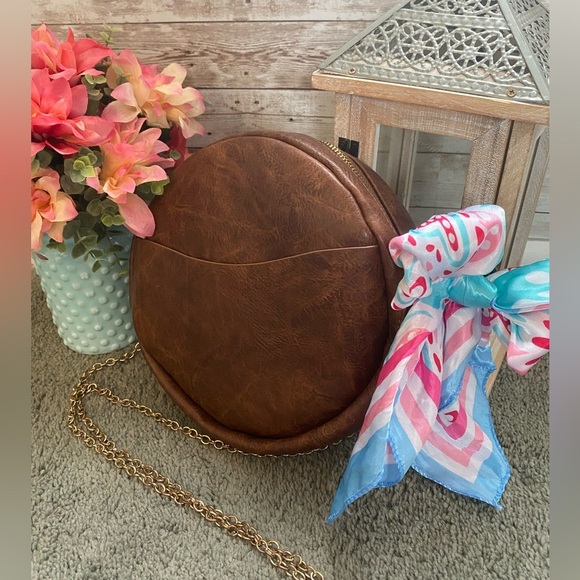 ah-dorned | Bags | Ahdorned Round Vegan Faux Leather Canteen Crossbody ...